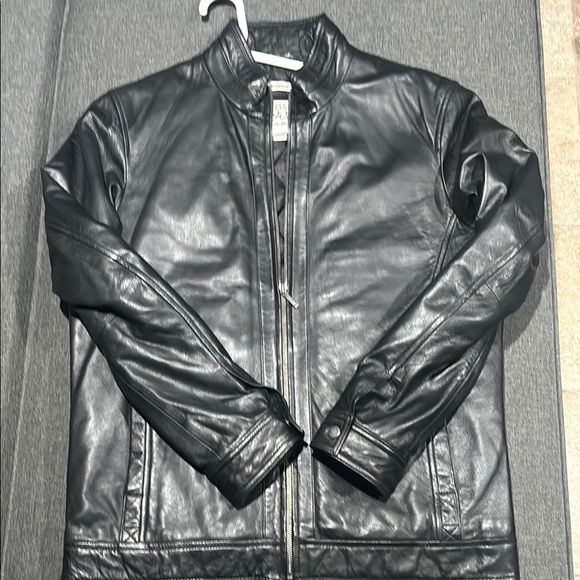 Jos. A. Bank | Jackets & Coats | Mens Black Leather Jacket | Poshmark